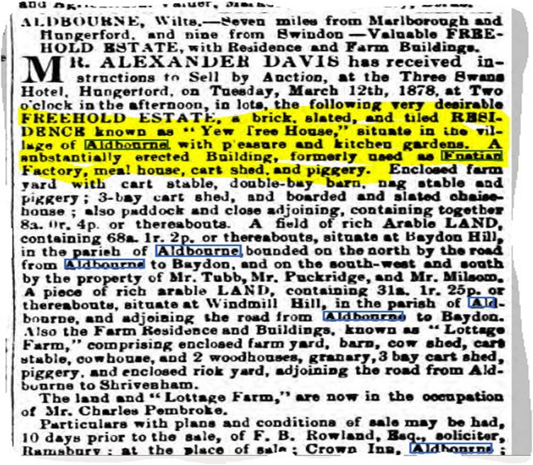Fustian: From Egypt to Aldbourne – Aldbourne Heritage Centre