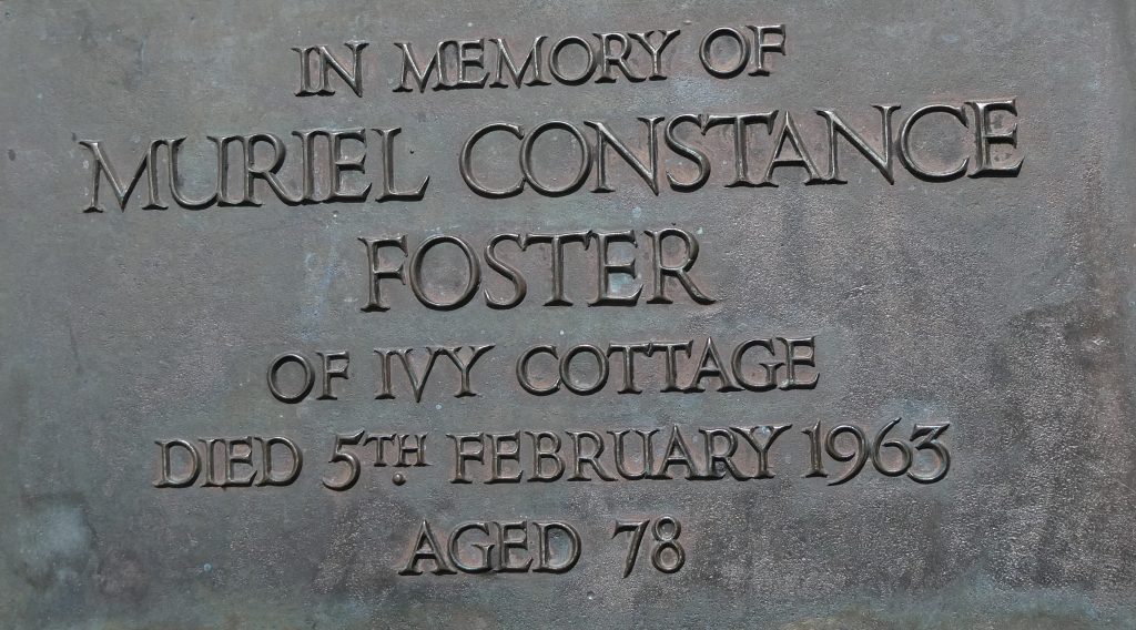 Benches: Muriel Constance Foster – Aldbourne Heritage Centre